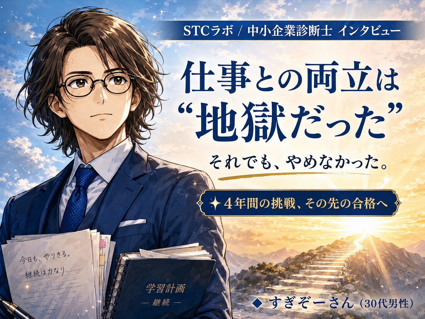 診断士合格インタビュー｜”仕事と勉強の両立”と仲間が教えてくれたこと｜STCラボ